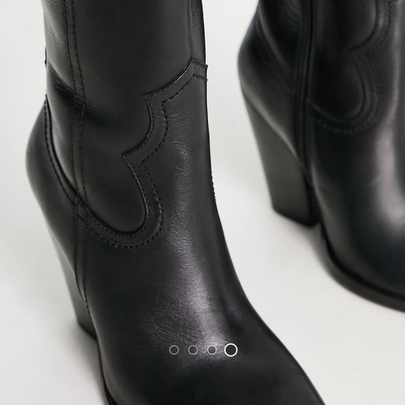 ASOS | Shoes | Asos Knee High Cowboy Boots | Poshmark